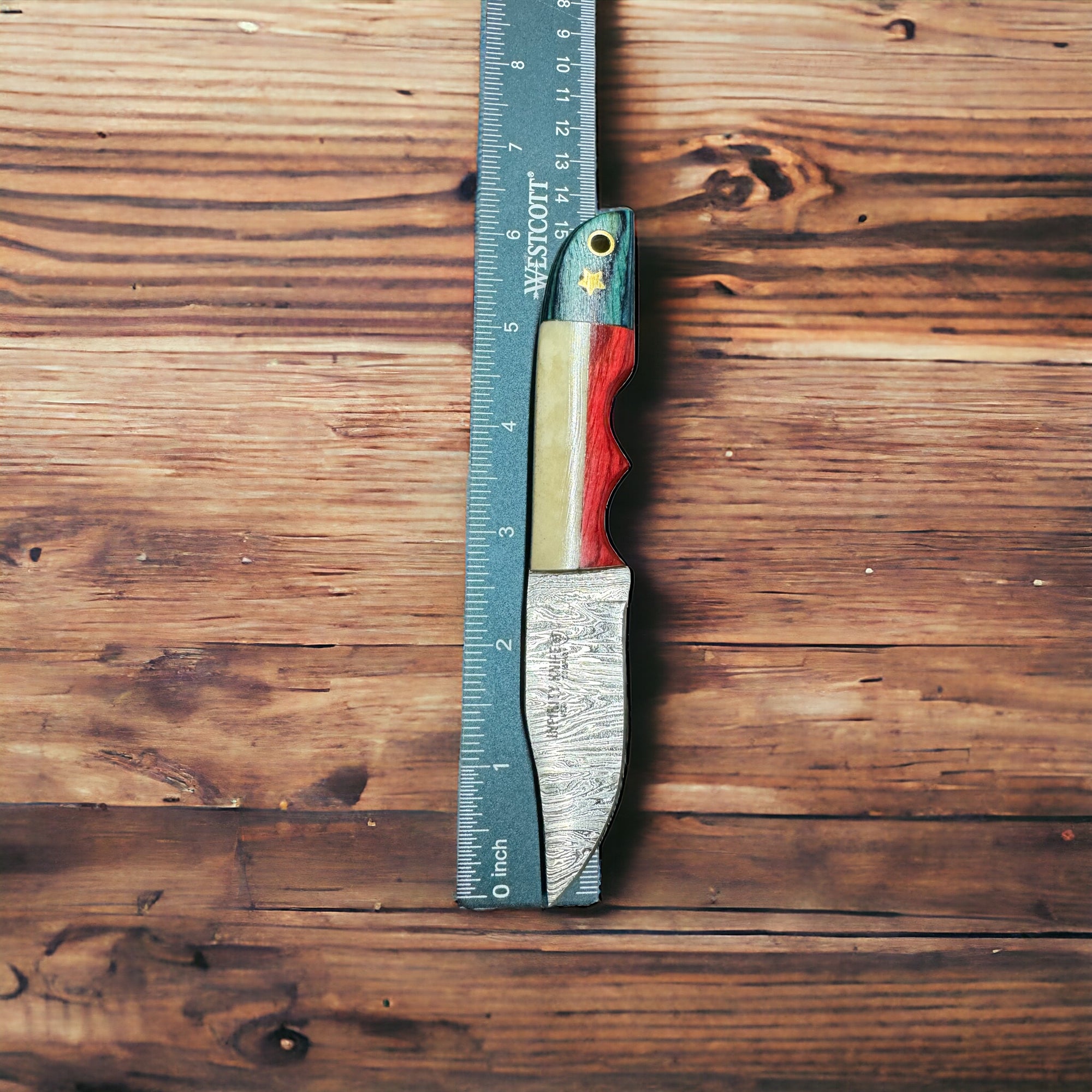 Texas Damascus Drop-point, Finger-grooved Knife best-sellingbest ...