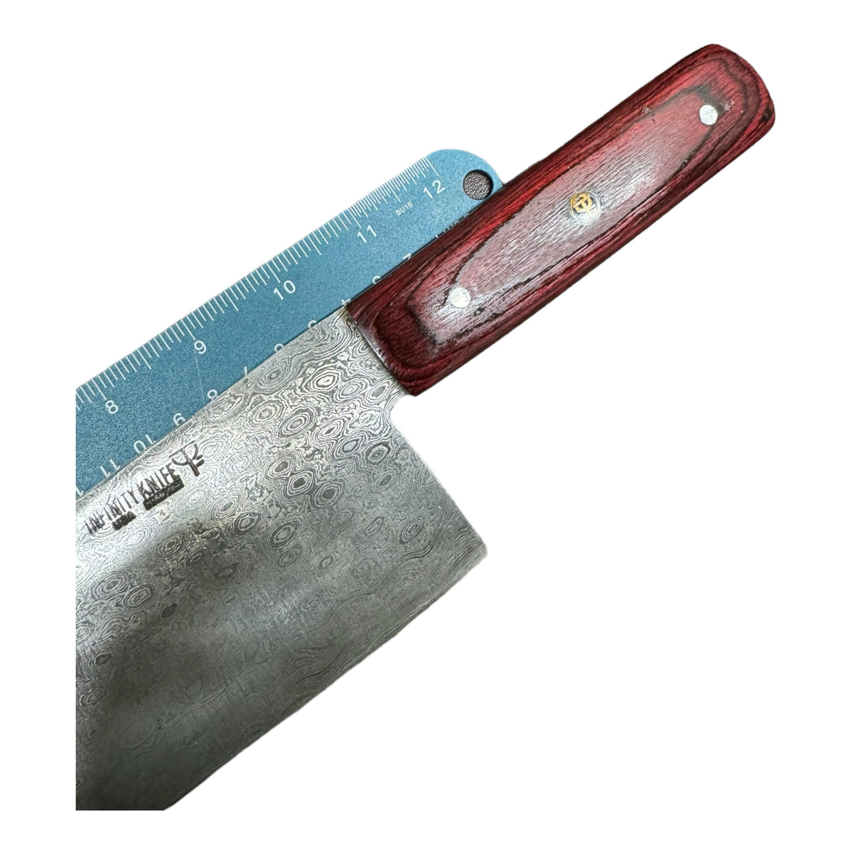 Cleaver Butcher | Dark Red & Black Wood